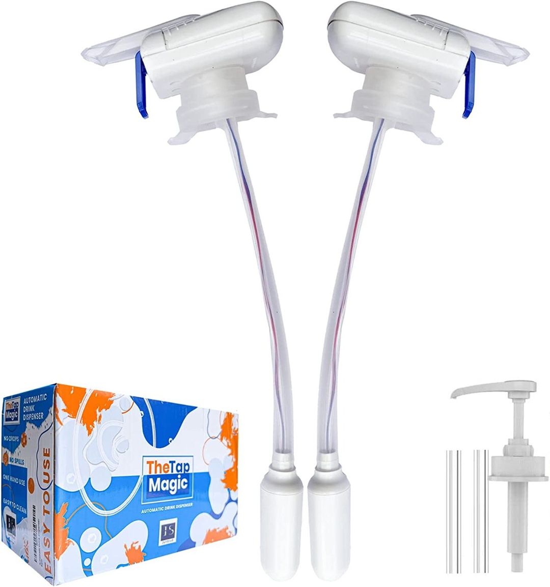 2 Pack Automatic Drink Dispenser - The Tap Magic for Fridge Hands-Free ...