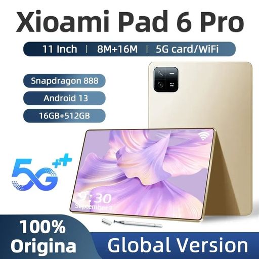 120.57US $ 24% OFF|2023 Original Global Version Tablet Android 13 Pad 6 Pro 16GB+512GB ...