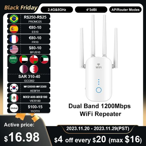 16.27US $ 43% OFF|Wireless Wifi Repeater Router Extender 300mbps ...
